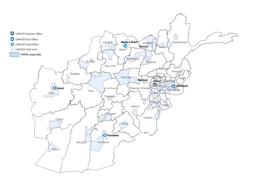 Priority Areas of Return and Reintegration (PARRs) | UNHCR Afghanistan