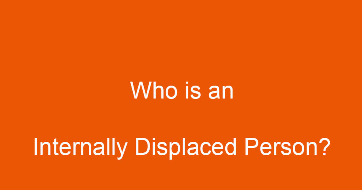 Internally Displaced People | UNHCR Malaysia