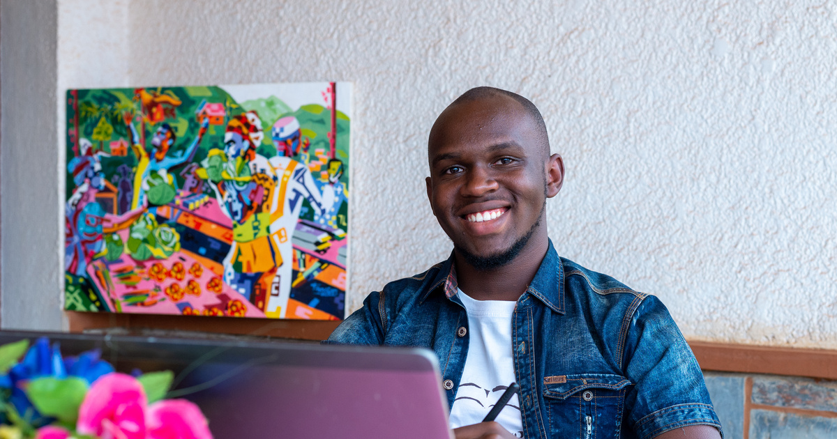 A young Rwandan artist wins the Youth with Refugees Art Contest | UNHCR ...