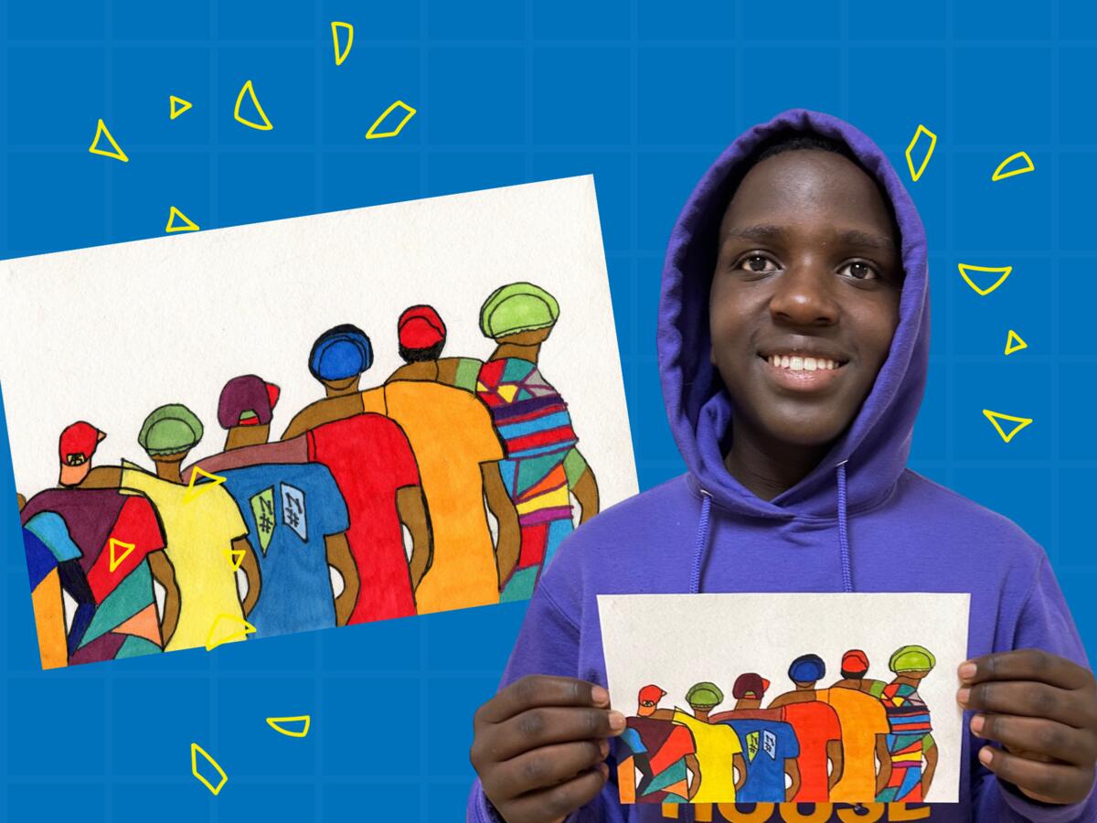 Meet the winners of our “Hope away from home” Youth Art Contest | UNHCR