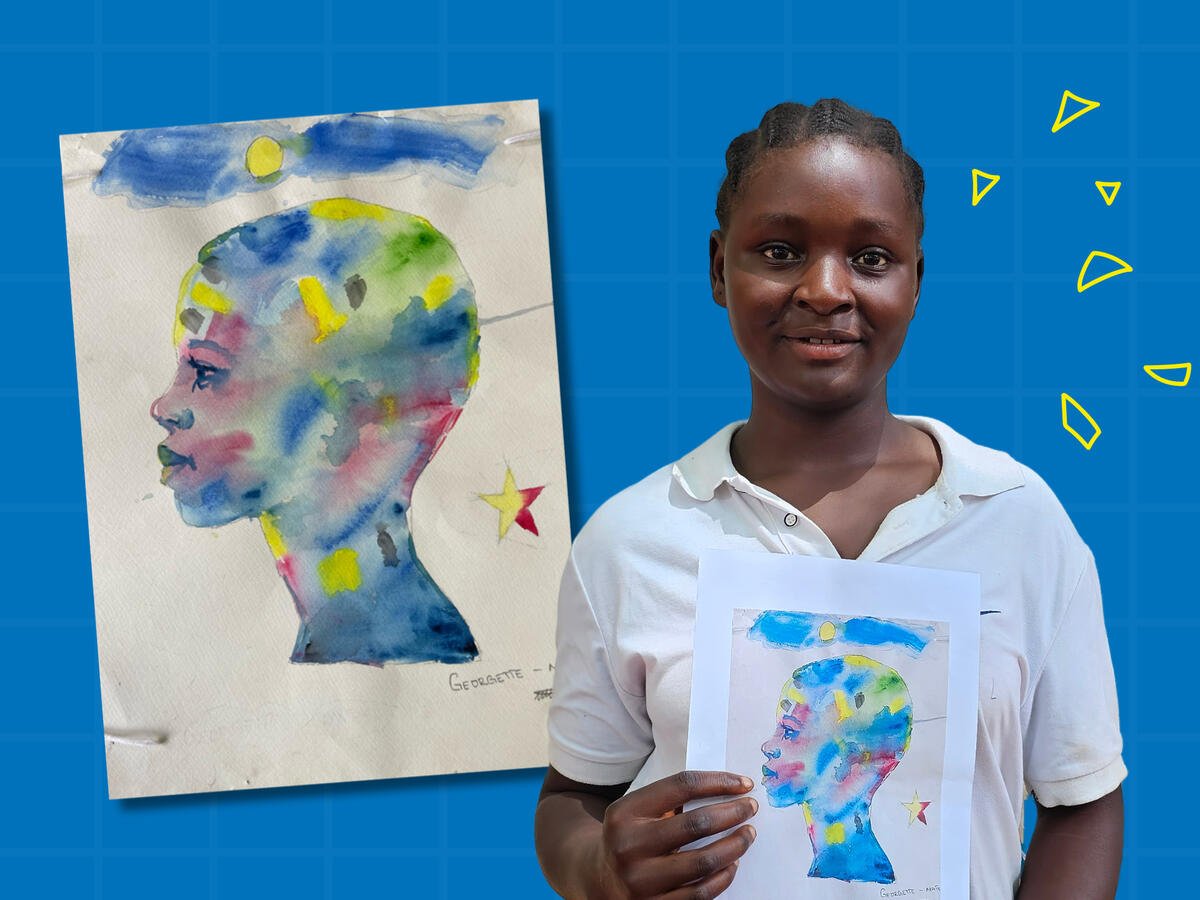 Meet the winners of our “Hope away from home” Youth Art Contest | UNHCR