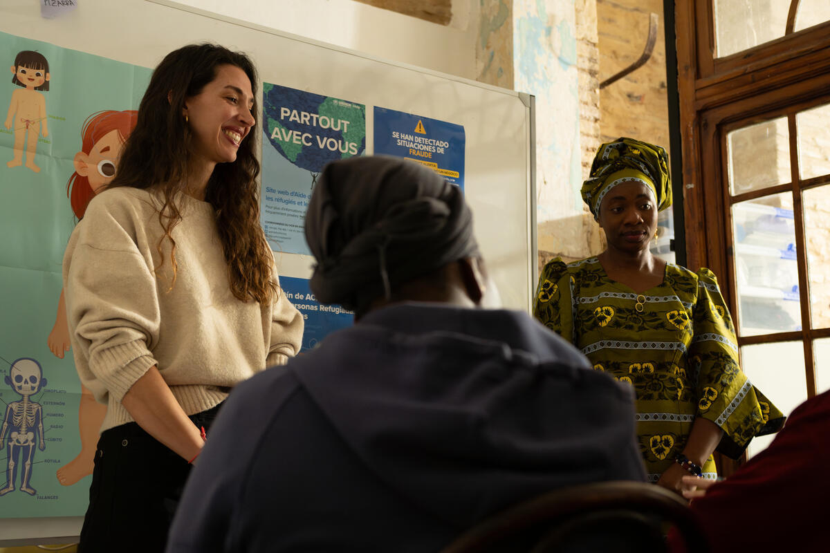 In Spain, a survivor of gender-based violence finds her voice | UNHCR