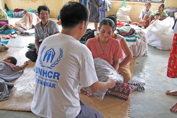 UNHCR shelter supplies reach Yangon by air, road | UNHCR
