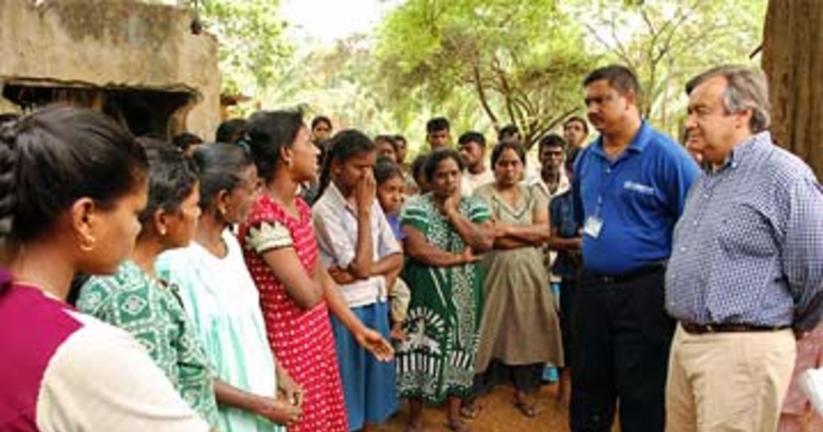 UNHCR chief says only peace can provide solution for Sri Lanka's ...