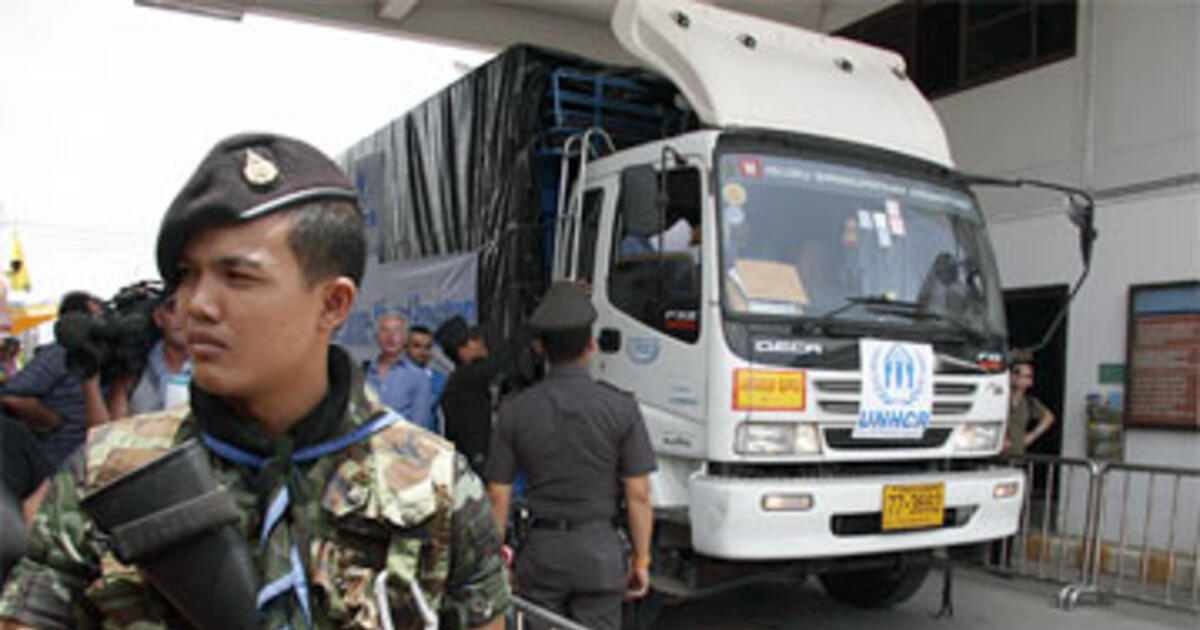 UNHCR sends land aid convoy to Myanmar, airlift from Dubai starts | UNHCR