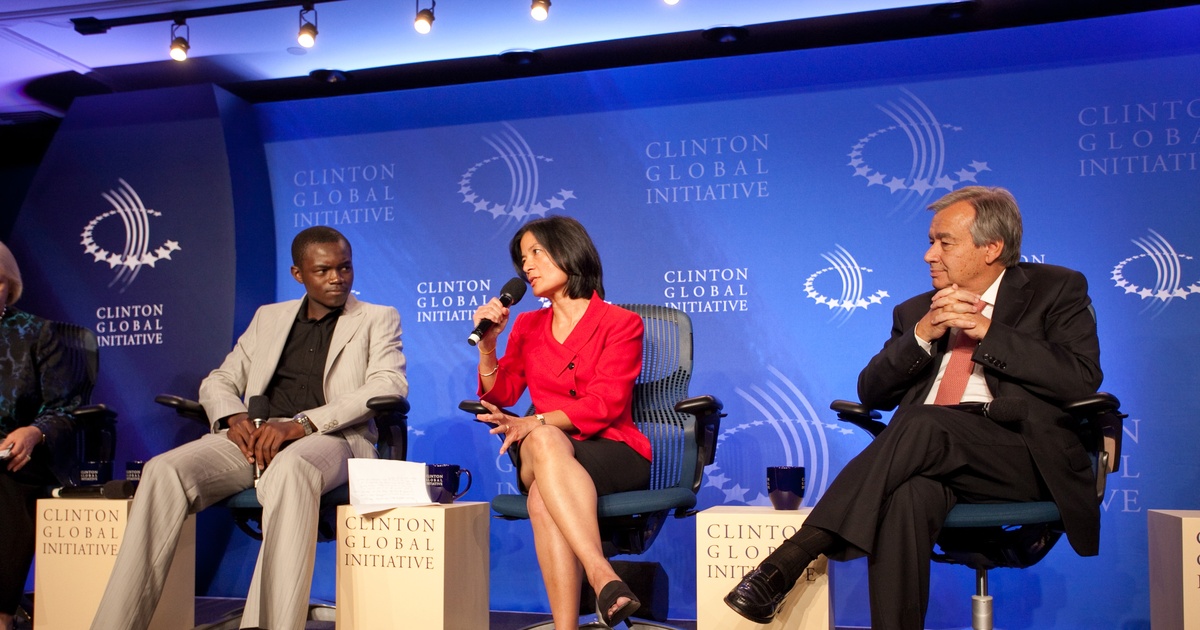 UNHCR chief Guterres joins launch of new projects at Clinton meet | UNHCR