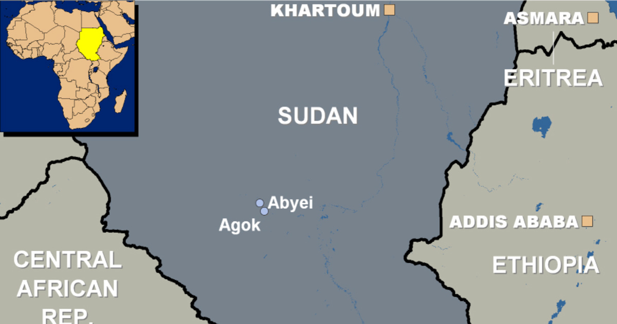 Sudan Map Abyei