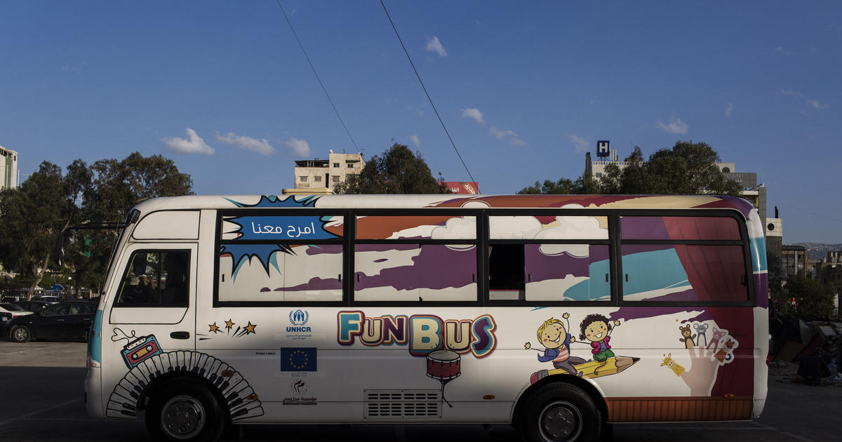 Lebanon's 'Fun Bus' offers kids a respite from street work | UNHCR