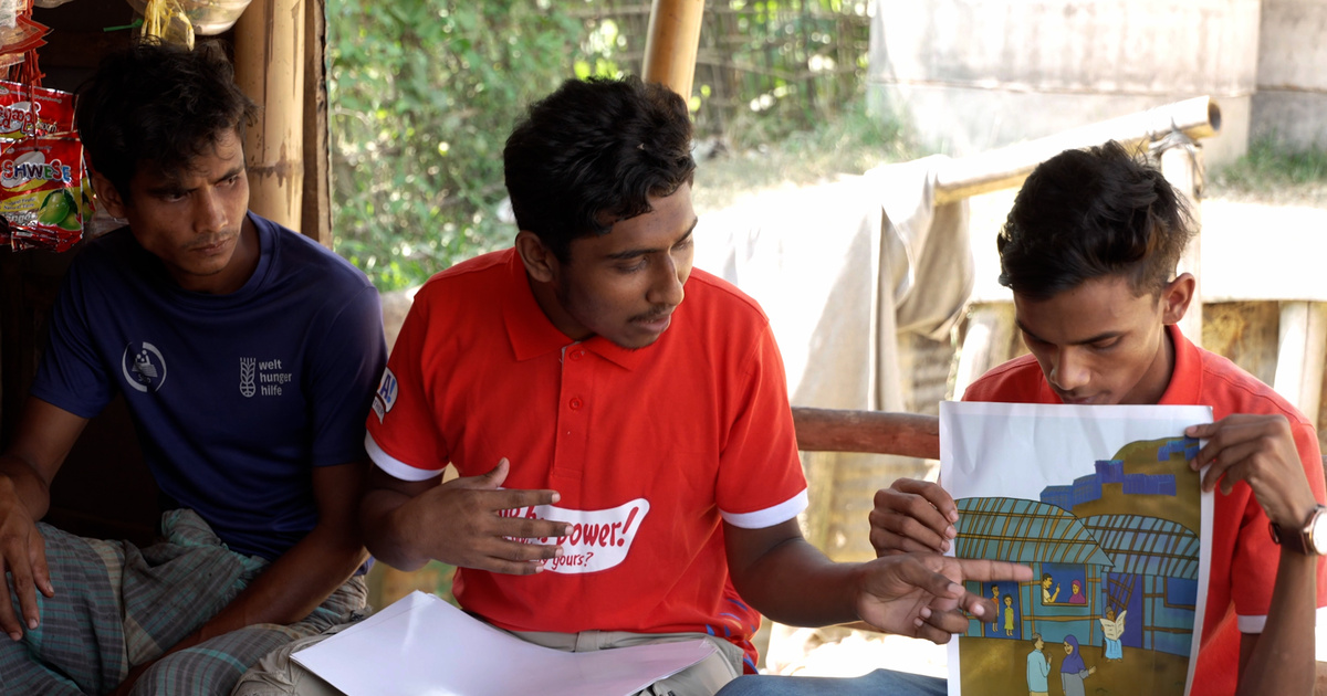 Young Rohingya volunteers confront gender-based violence in crowded ...