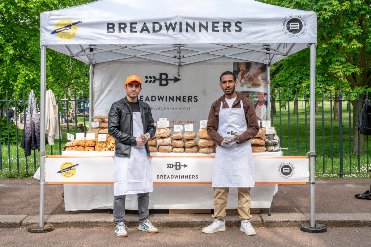 Selling bread and running stalls empowers London's refugees | UNHCR UK